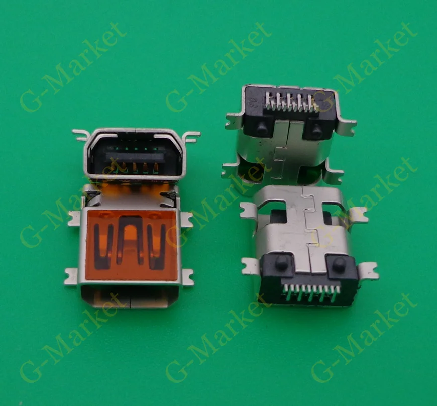 High Quality 10p 10pin Mini USB Connector, Mini usb charging port 4 SMT ...