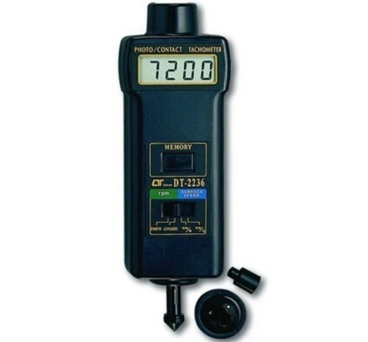 Tacómetro Digital de DT 2236, medidor de revoluciones fotoeléctrico ...