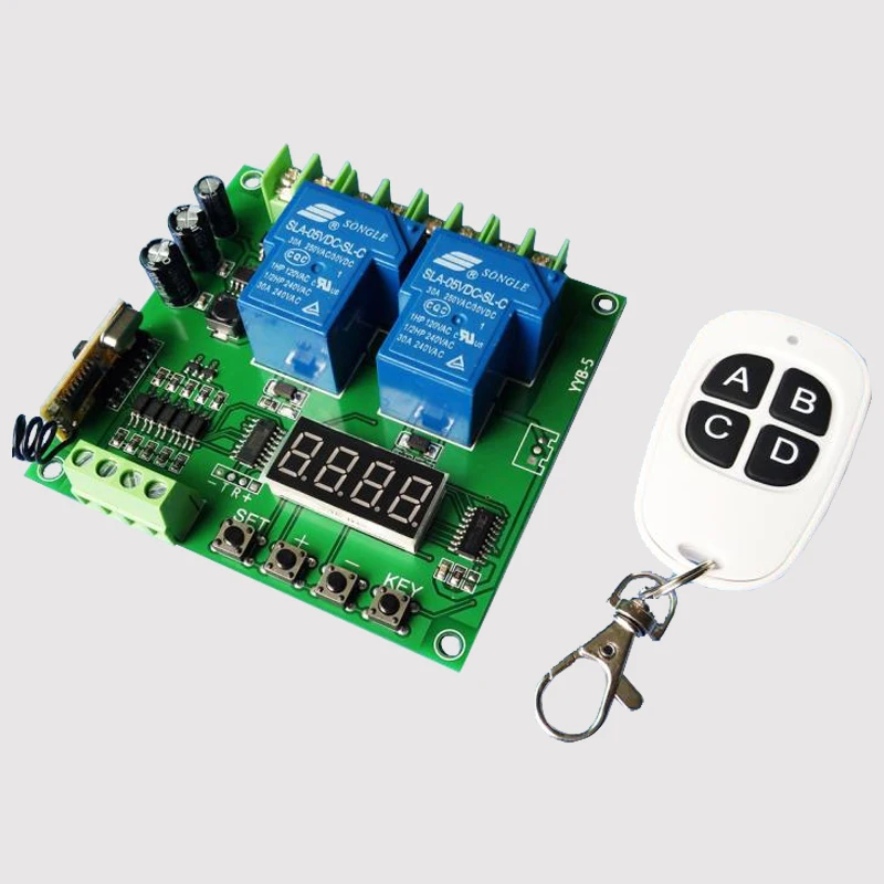 2-way-30A-wireless-remote-control-switch-12V24V-high-power-positive-and ...