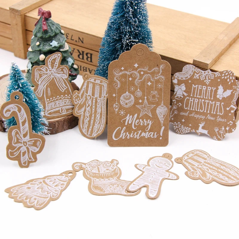 50PCS-Multi-Style-Kraft-Paper-Tags-Handmade-Thank-You-DIY-Crafts-Hang ...