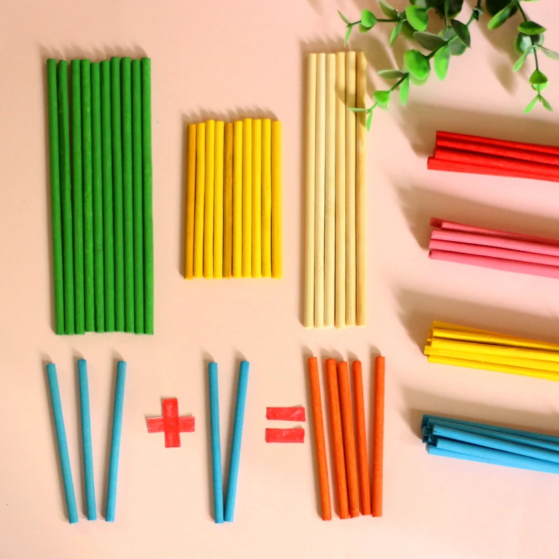 Children Toys wooden counting sticks primary student mathematics ...