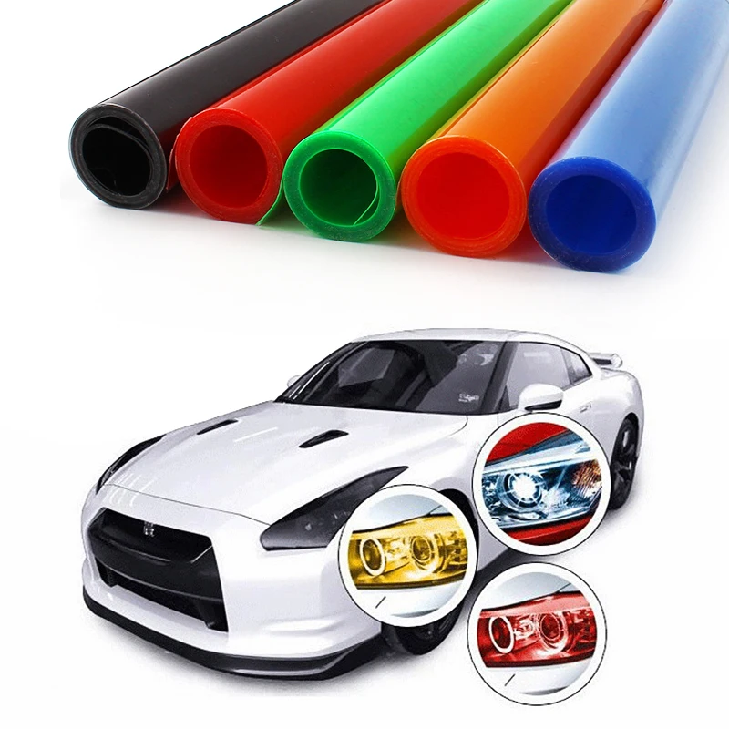 5 Colors 30cm*100cm Waterproof DIY Car Sticker Auto Lamp Headlight ...