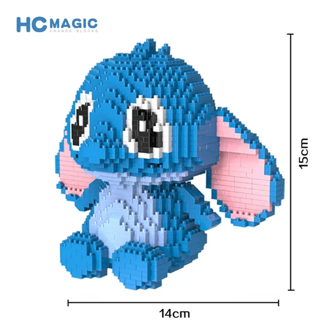 HC Magic Blocks Cartoon Auction Figures Stitch brinquedo Cute Anime ...