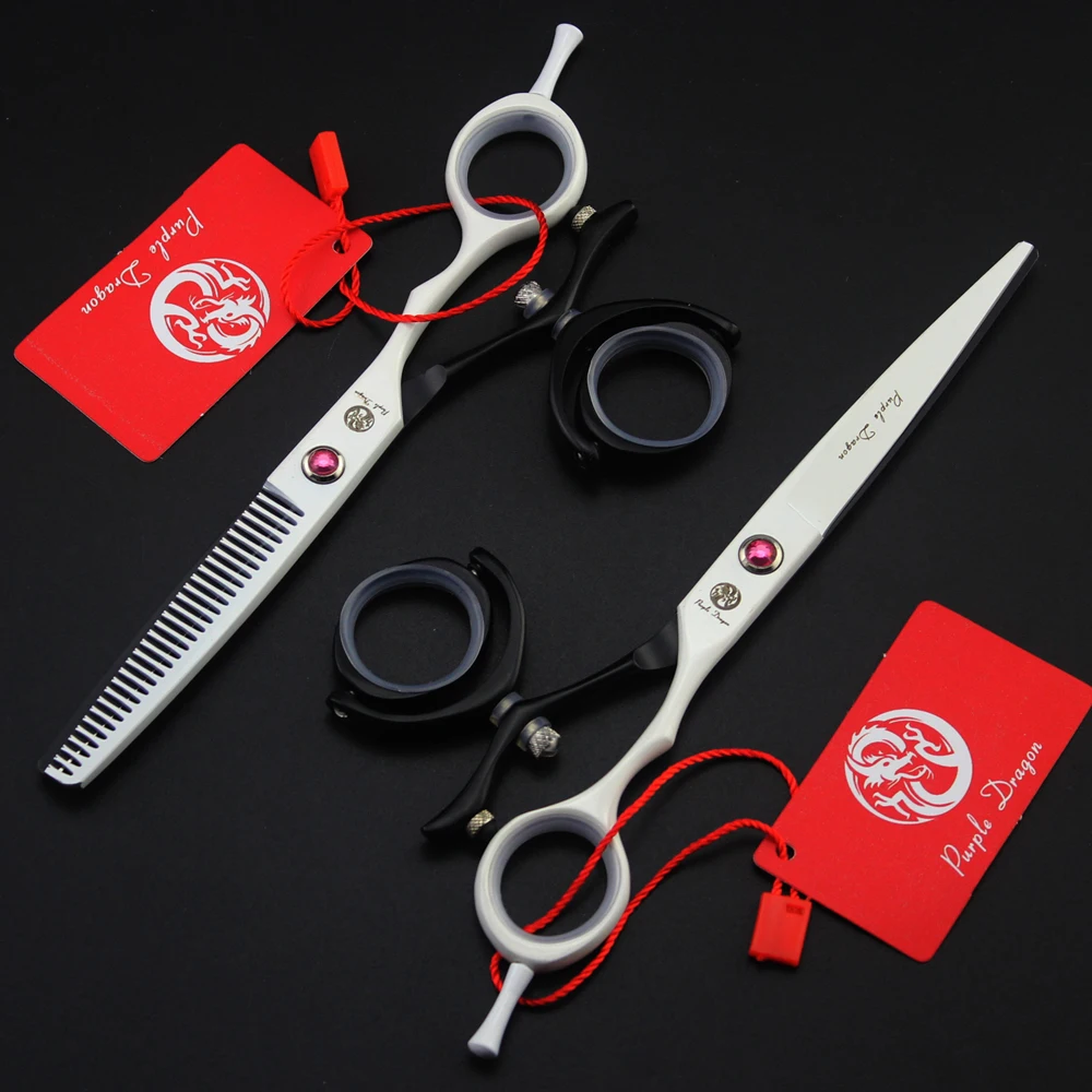 6" Hair Scissors Hairdressing Scissors Purple Dragon Swivel Scissors ...