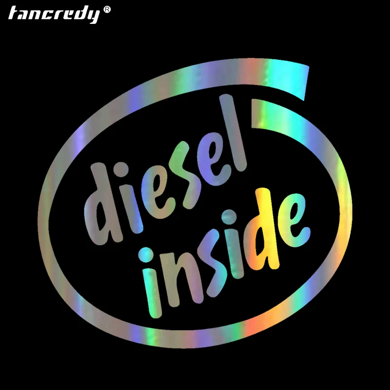Tancredy 3D car styling sticekrs 15.5*14.3cm Diesel Inside Car Sticker ...