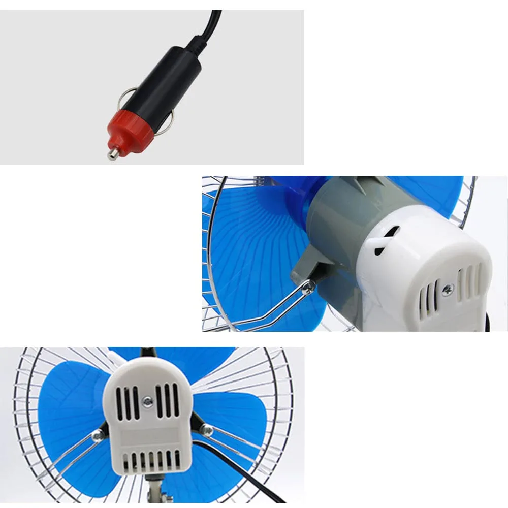 12V Mini Electric Car Fan Cooling Low Noise Summer Car Air Conditioner ...