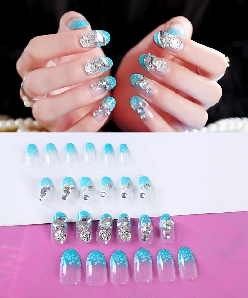 Elaborate False Nail Art Tips (Set Of 24) - Queerks™