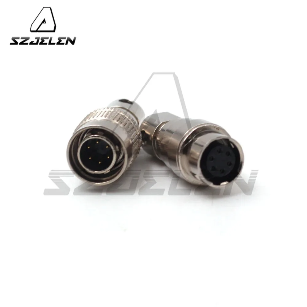 Hirose connector 6pin connector , HR10A 7J 6S/HR10A 7P 6P 6 pin cable ...