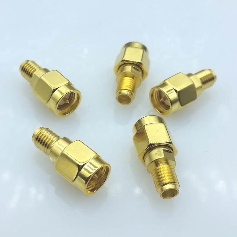 Adaptador de conversor 5 argolas sma, conector macho para ssma fêmea de ...