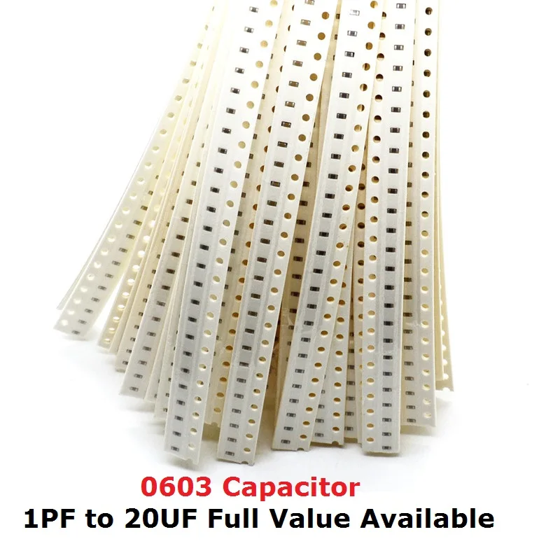 200PCS 0603 capacitor 0.01UF 0.022UF 0.047UF 4.7NF 10NF 22NF 47NF 4700P ...