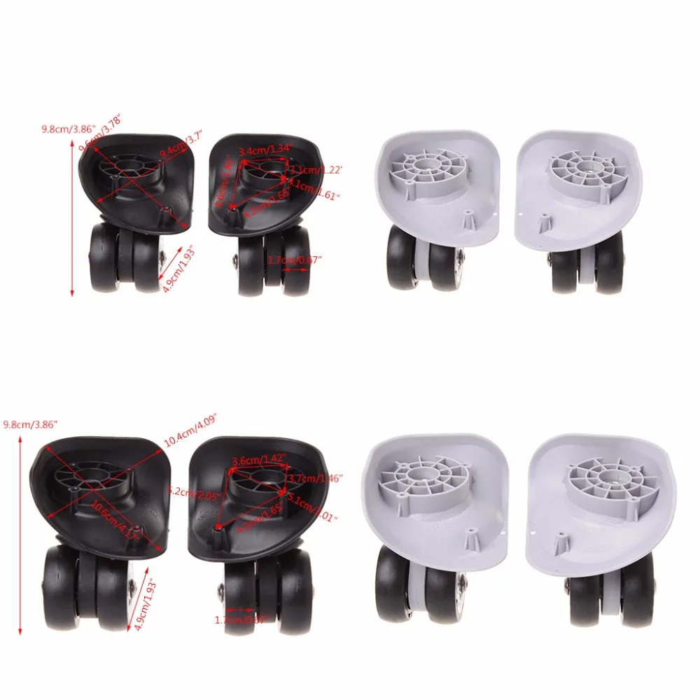 2020-New-2x-Suitcase-Luggage-Accessories-Universal-360-degree-Swivel ...