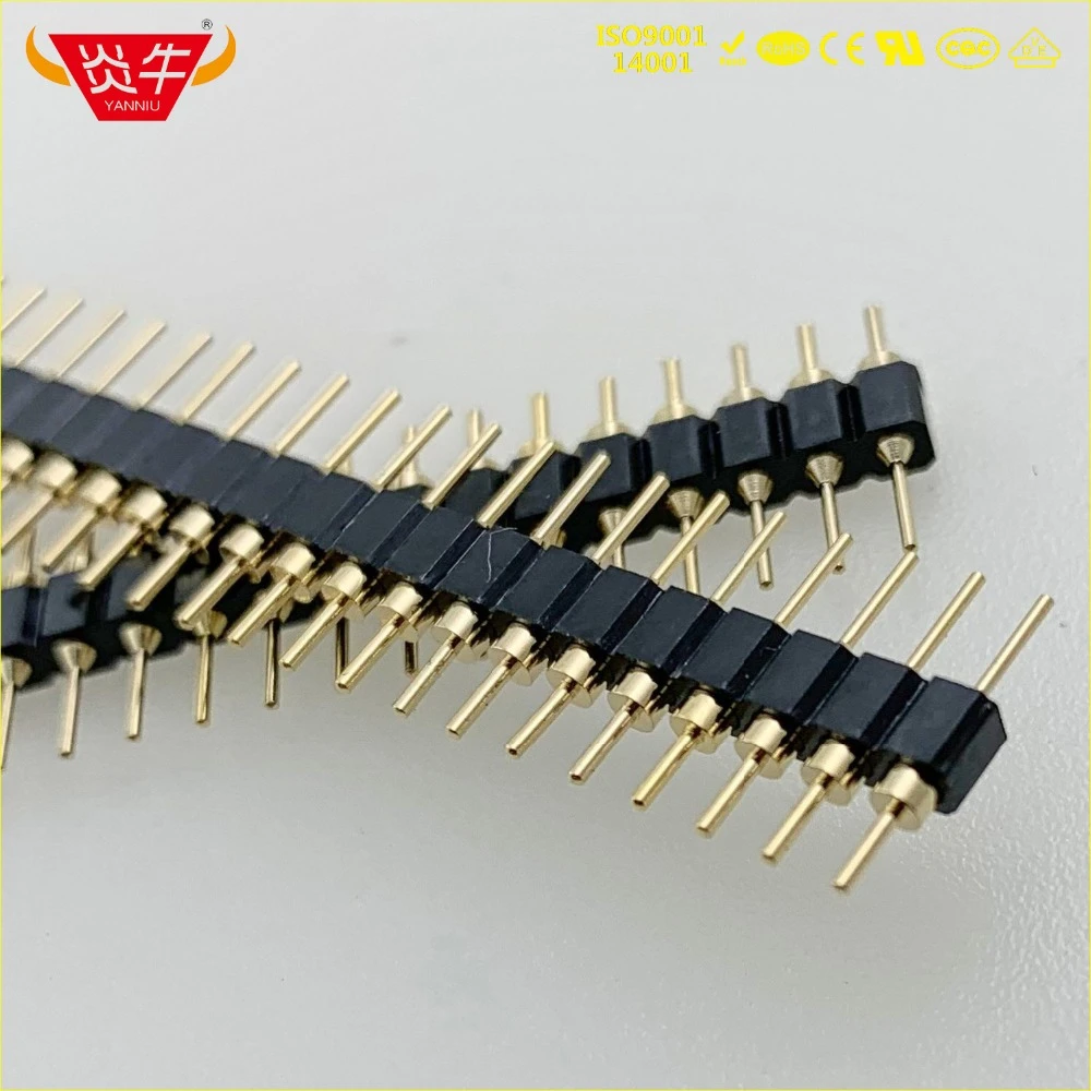 2.54mm Pitch 1x40p 40pin Male Strip Connector Round Needle Socket ...