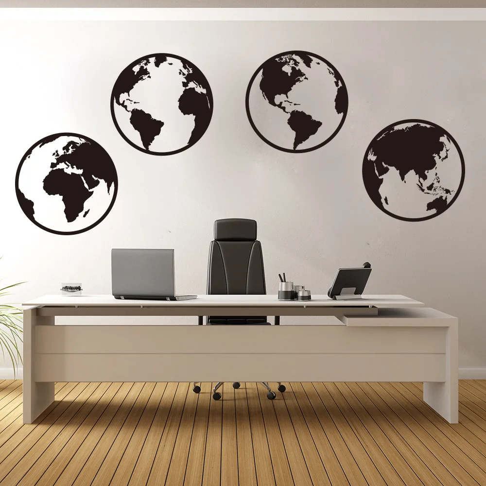 Large-Globe-Word-Map-Worldwide-Wall-Sticker-Office-Nursery-Travel-World ...