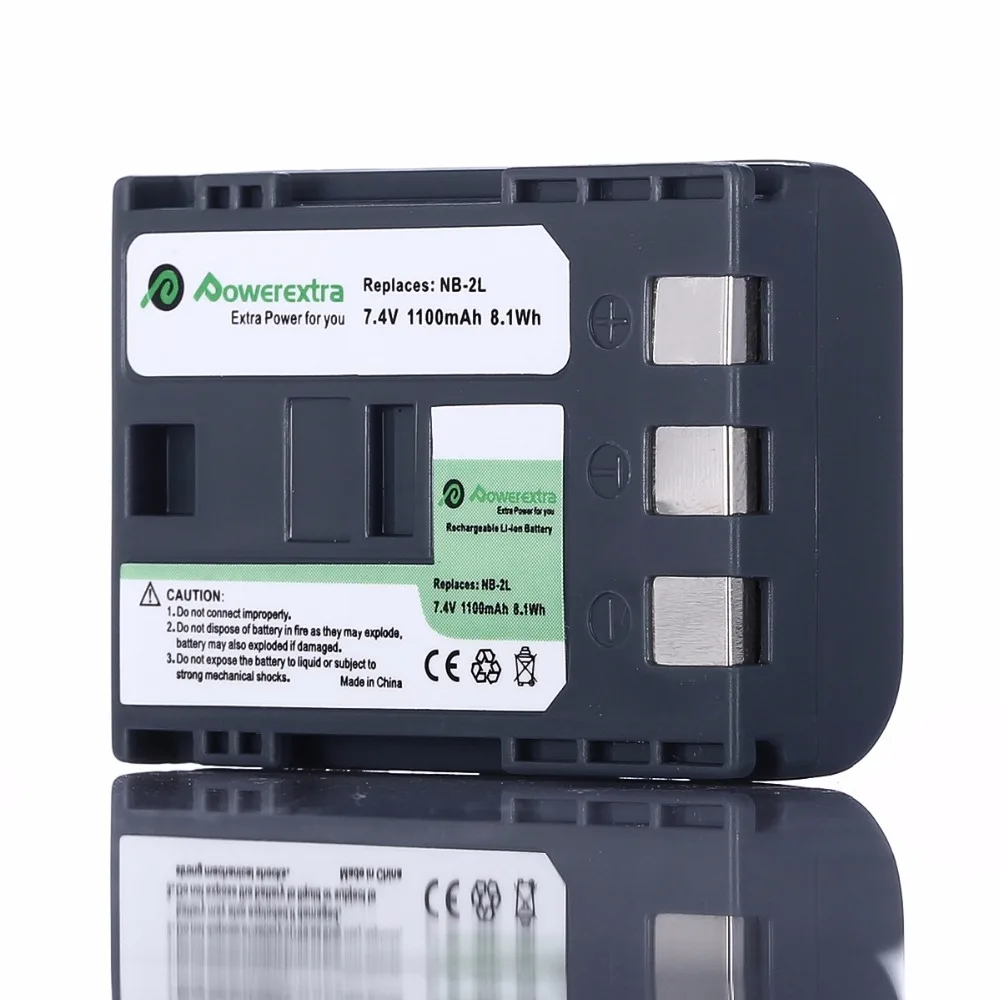 Powerextra 1100mAh 7.4v Replacement Battery For Canon NB 2L NB 2LH 400D ...
