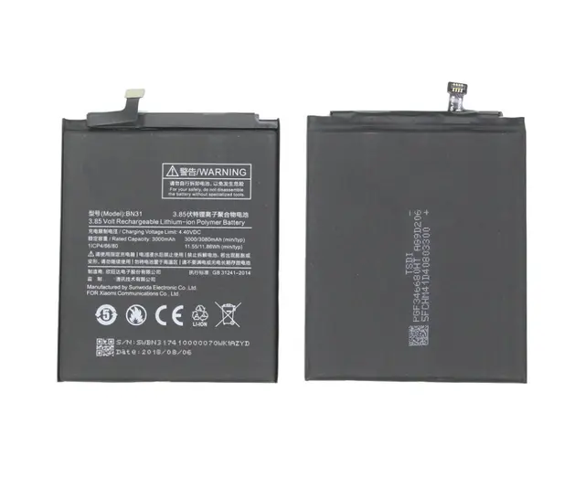1 3080mah BN31 xiaomi Mi5X mi 5X redmi 5A 5A xiaomi mi A1 redmi Y1 lite AliExpress