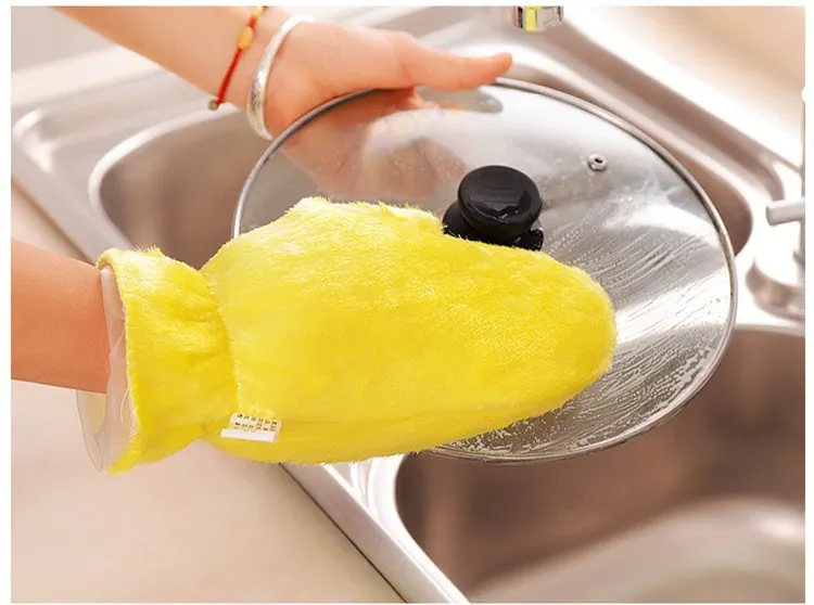 Waterproof to oil dishwashing gloves Magic decontamination clean gloves ...