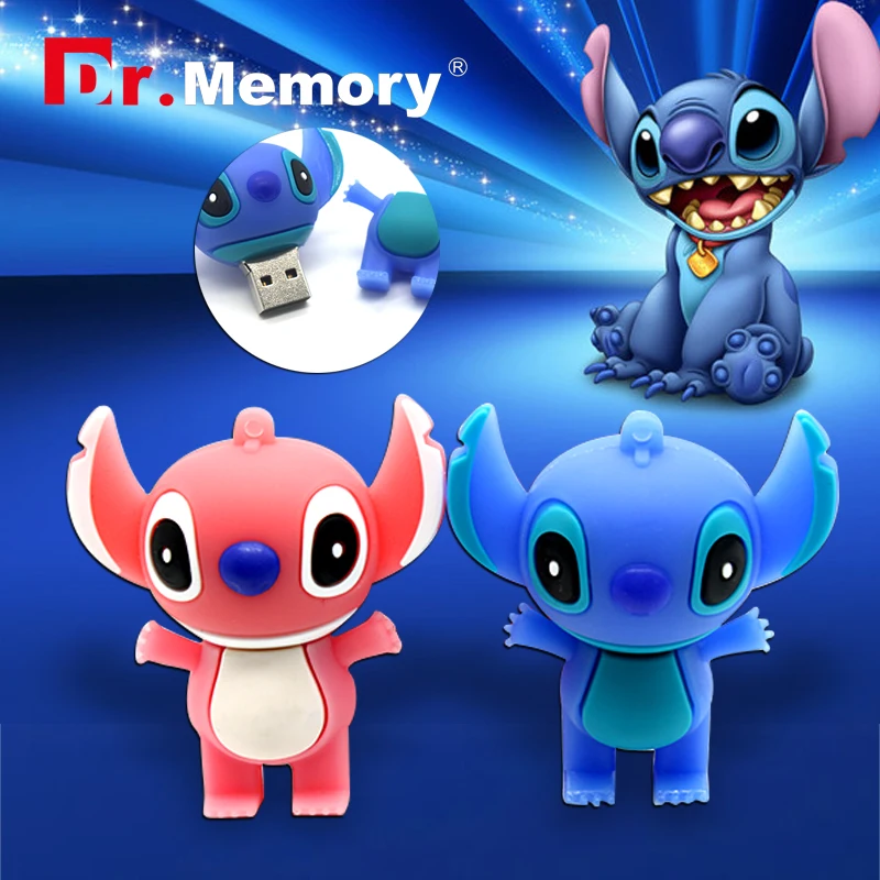 Cartoon Lilo & Stitch USB Flash Drives 4GB 8GB 16GB 32G 64G Pen Drive ...