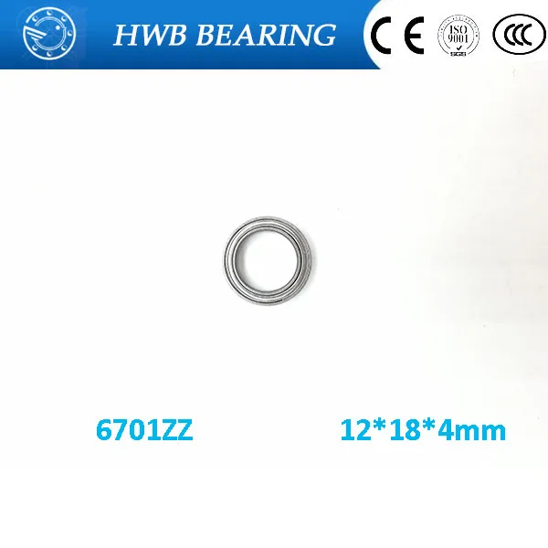 6701 2Z 6701 6701ZZ 61701 krom çelik rulman GCR15 sabit bilyalı rulman ...