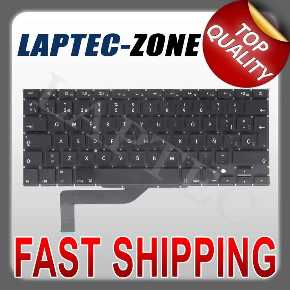 New Spanish Keyboard For Macbook Pro Retina 15.4" A1398 SP Spain ...