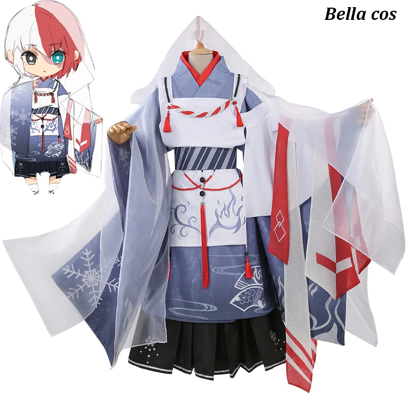 New My Hero Academia Todoroki Shoto cosplay costume kimono dress ...