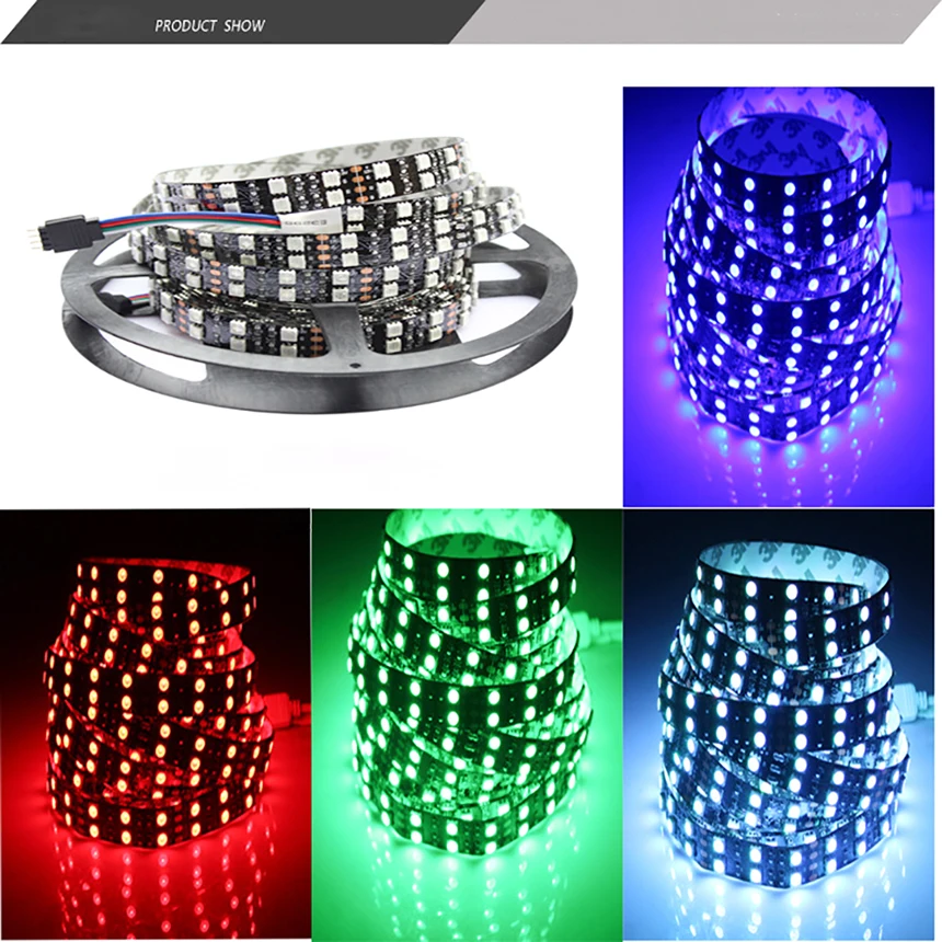 5M LED Strip Light 12V 600Leds SMD 5050 Diode Tape RGB & Single Colors ...