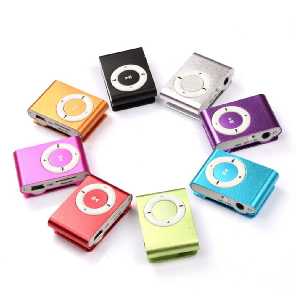 Mini Mirror Clip USB Digital Mp3 Music Player with 16GB Micro SD Memory ...