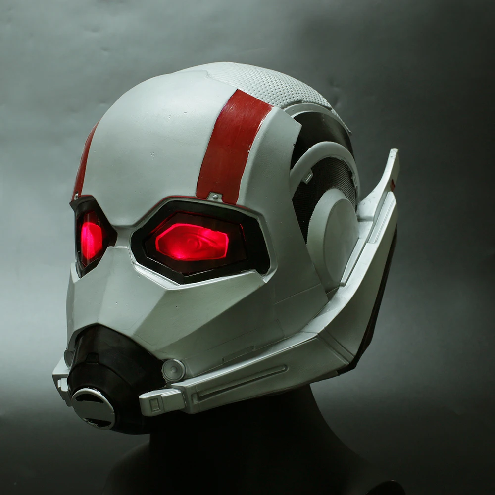 2018 Movie Antman 2 Antman And The Wasp Helmet Led Mask Latex Cosplay ...