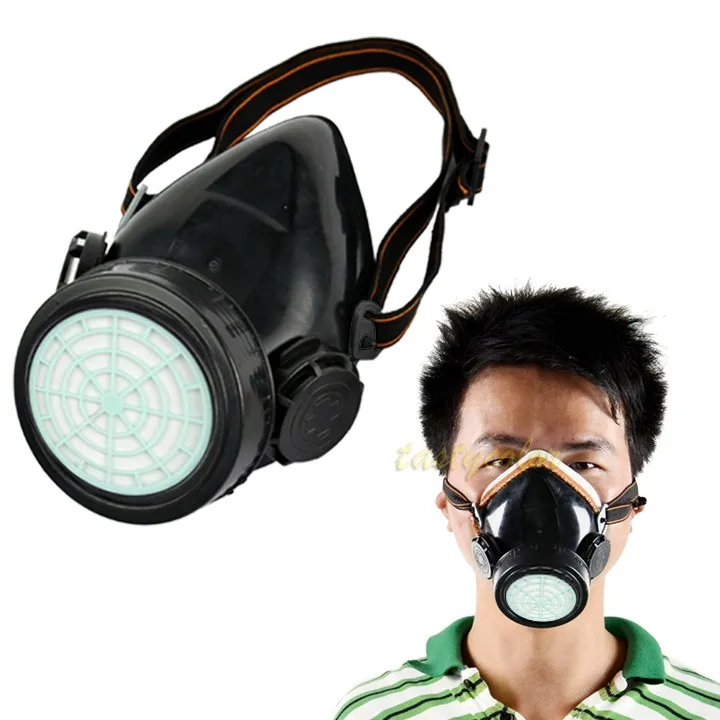 Pro Safety Respirator Gas Mask Valves Breathable Anti Dust Chemical ...