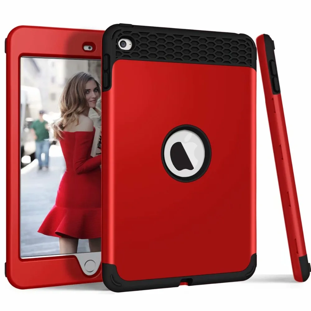 Three Layer Tablet Case For IPAD Mini 4 Full Body PC Rugged Drop