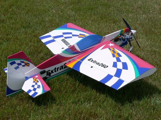 Hokusei Extra F. Air JV profile funfly nitro powered balsa RC model ...