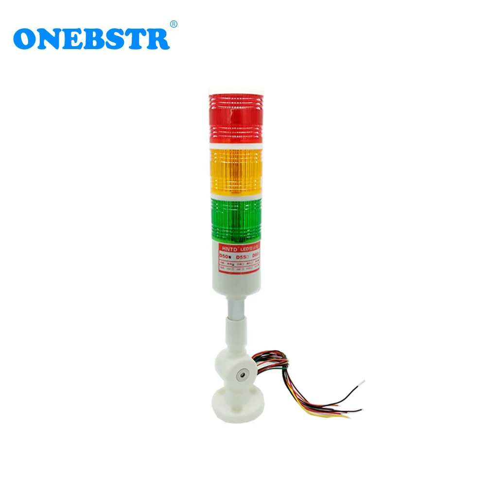 HNTD 24V LED Warning Light Semaphore Indicator Lamp TD50 3 Color Fold ...