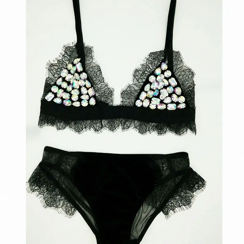 2018 Venus Vacation Latest Lace Diamond Bikini Set Sexy Women Swimsuit