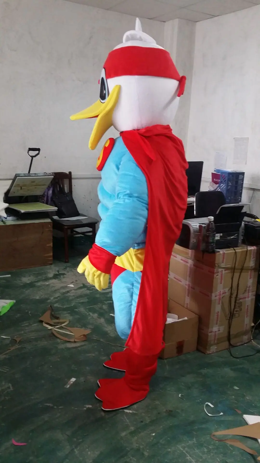 Superman Donald Duck Mascot Costumes Duck Cartoon Character Suit ...
