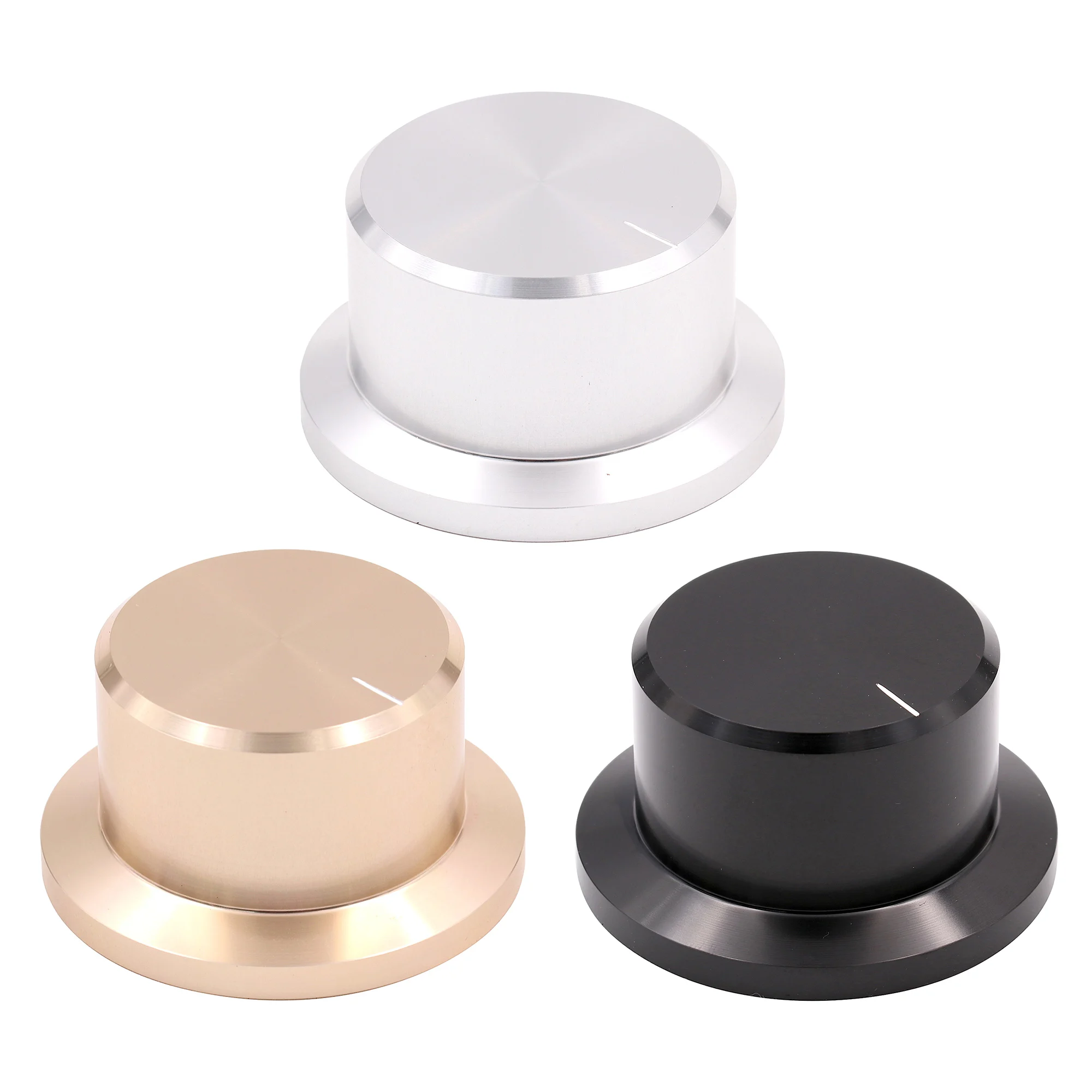 1PC-AUDIO-KNOB-VOLUME-CONTROL-48x26mm-MACHINED-ALUMINUM-Potentiometer ...