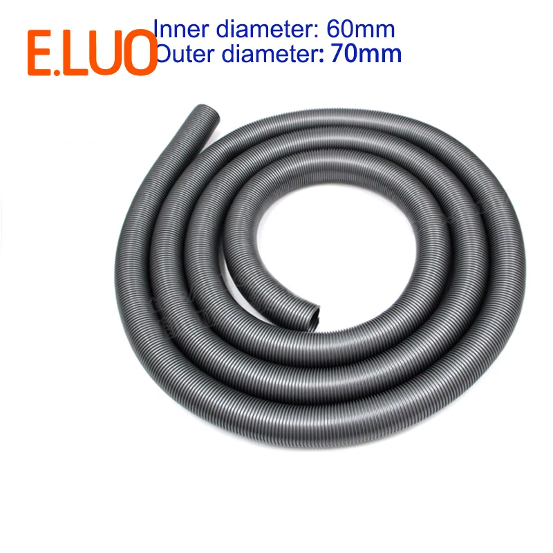 1m Inner Diameter 60mm Gray High Temperature Flexible EVA Hose Vacuum ...
