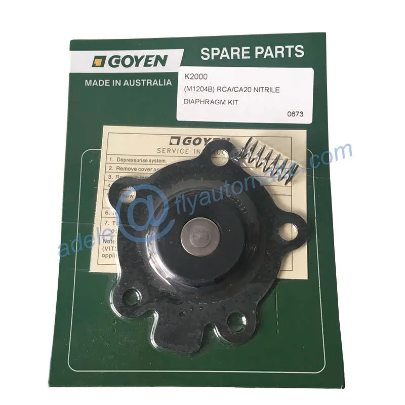 Kit de reparación de diafragma tipo Goyen K2000 K2007, nitrilo/Viton ...