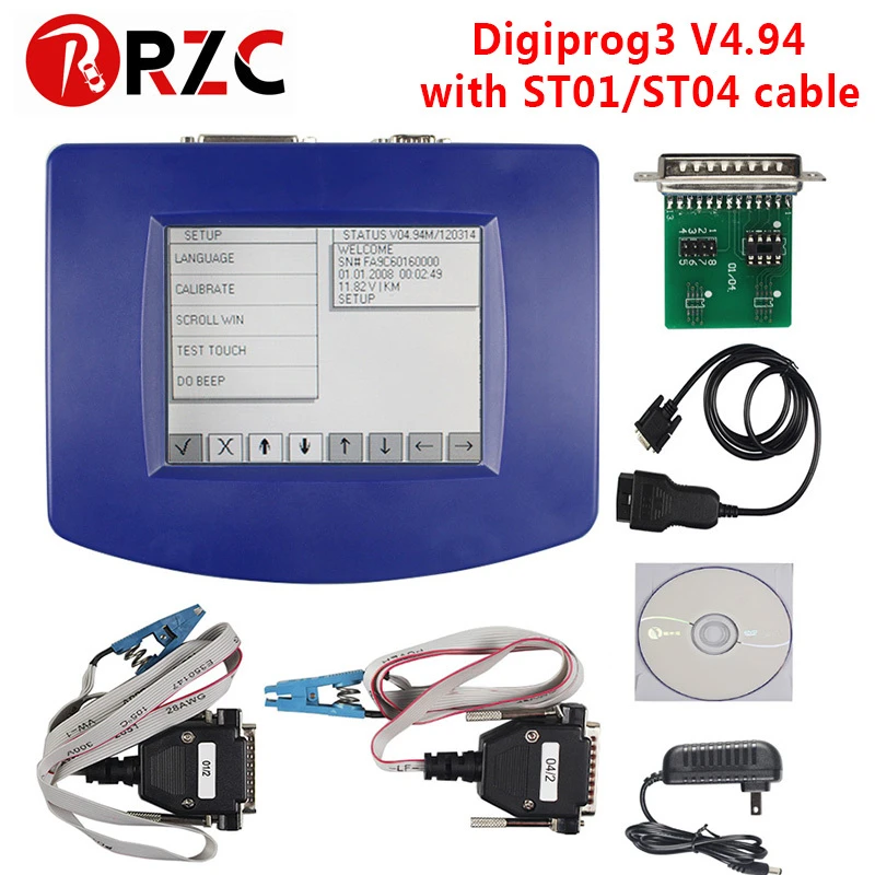 ☆★見逃し厳禁＊領収書可Ok☆★Digiprog IIIー 走行距離計 プログラマ USプラグ V4.94 Digiprog3 非日本語 多くの車