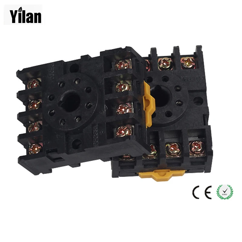 20 unids/lote PF083A 8 pin relay socket base para DH48S ST3P AH3 3 MK2P ...