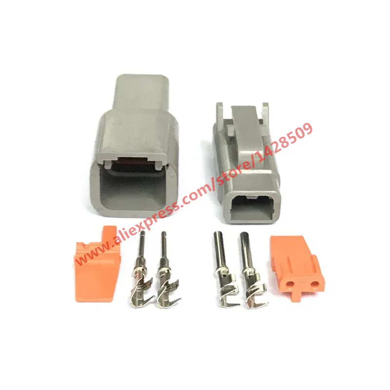 10 Sets Deutsch Dtm 2 Pin Dtm06-2s / Atm06-2s Dtm04-2p / Atm04-2p ...