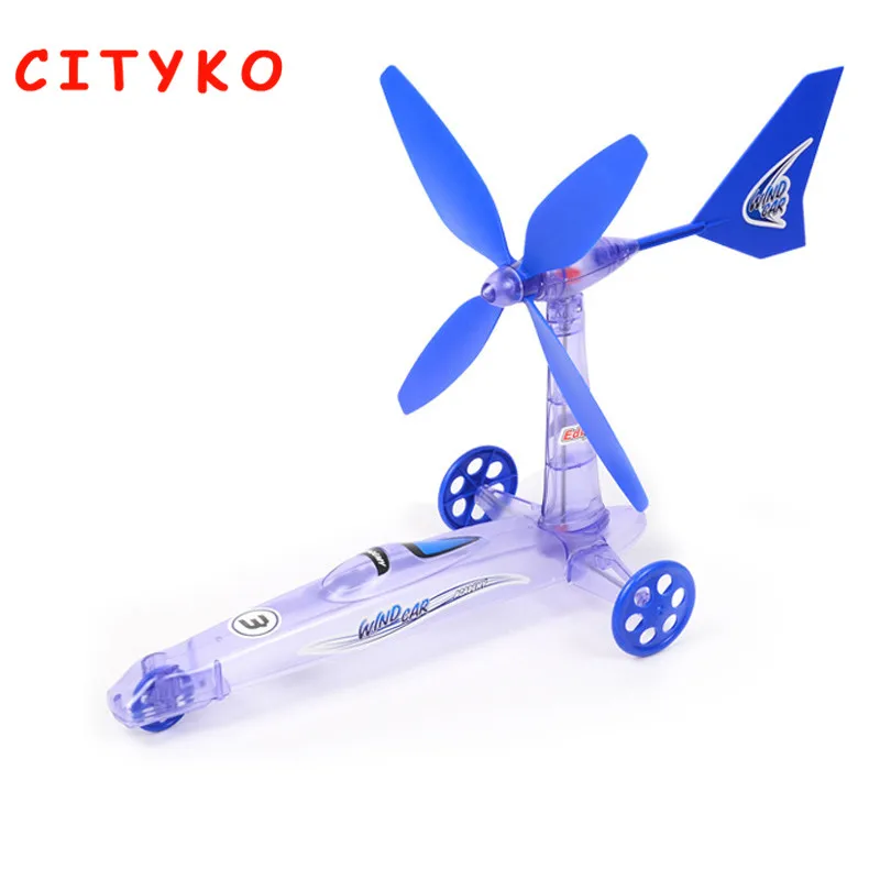 Children's Educational DIY Wind Energy Power Car New Green Energy ...