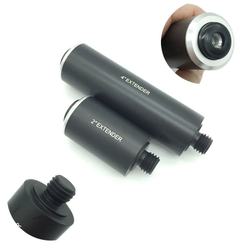 Black-2inch-4inch-Billiard-Pool-cue-extension-light-aluminum-Cue-Exceed-for-mezz-high-quality ...