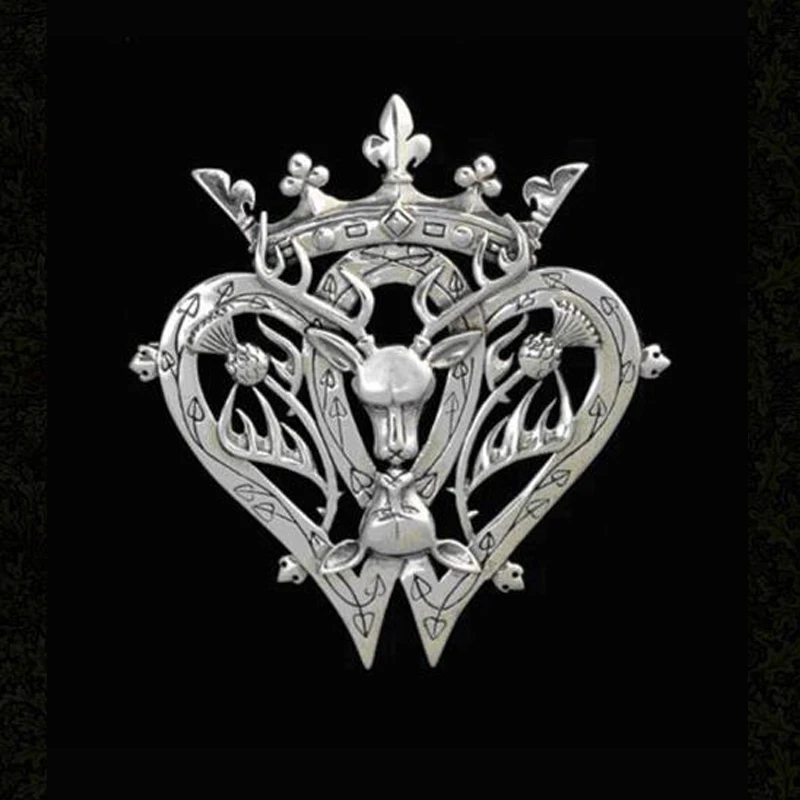 12pcs Antique Silver Scottish Thistle Flower Pendant Vintage Medieval ...