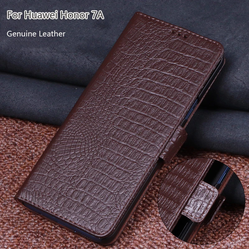 Genuine Leather Case For Huawei Honor 7A,Huaiyi Genuine Leather+TPU ...
