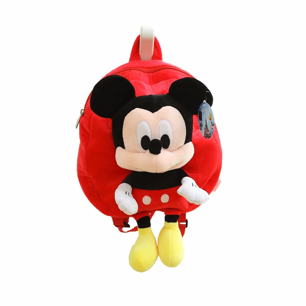 8 Styles Minnie Mouse Backpacks Bear Plush Backpacks Pig Tiger Cartoon ...