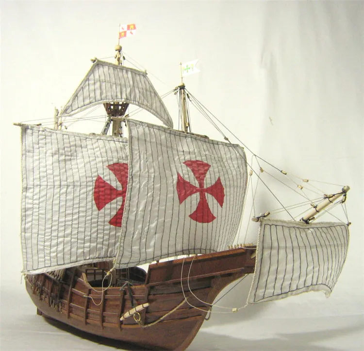 Ancient-Ship-Model-Building-Kit-Columbus-Expedition-Fleet-Ships-Scale-1 ...