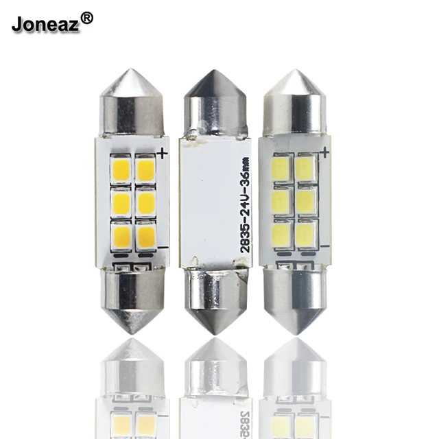 5 pcs led car light Dc 24 volt festoon 36mm c5w 1W super bright 24V ...