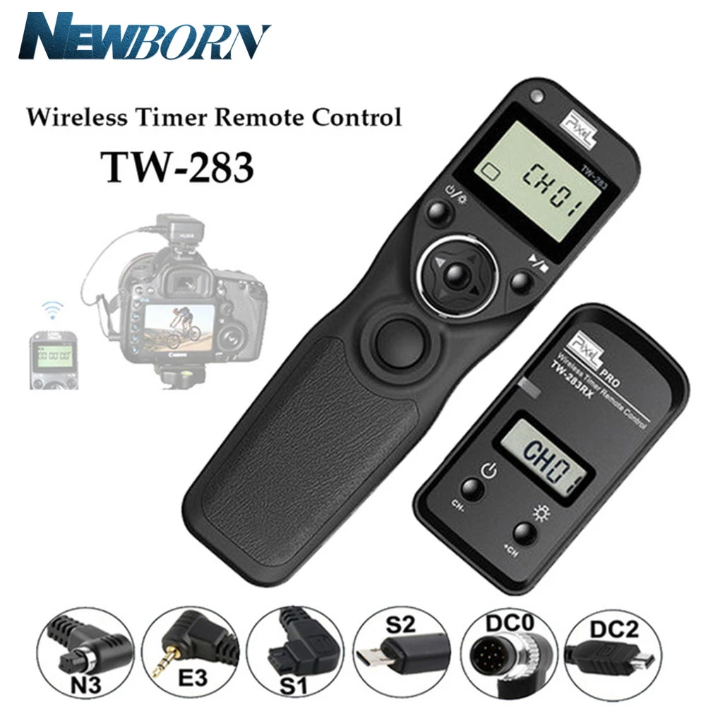 Pixel Tw-283 Wireless Timer Remote Control Shutter Release - AliExpress