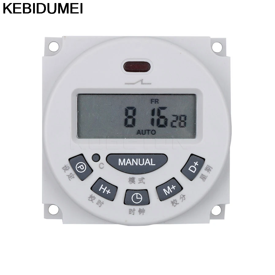 Electronic Timer 110V Digital Programmable Control Power Timer Switch ...