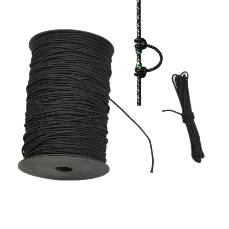 Compound Bow D Loop 9ft Black Release String Nocking D Ring Buckle Rope Bow Release U Rope