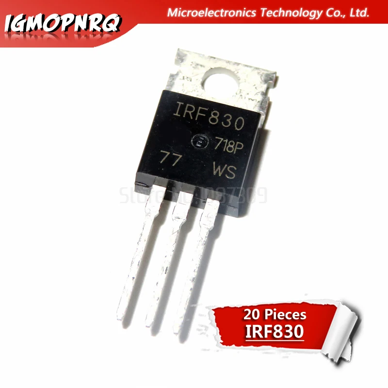 20pcs free shipping IRF830 IRF830PBF MOSFET N Chan 500V 4.5 Amp TO 220 ...